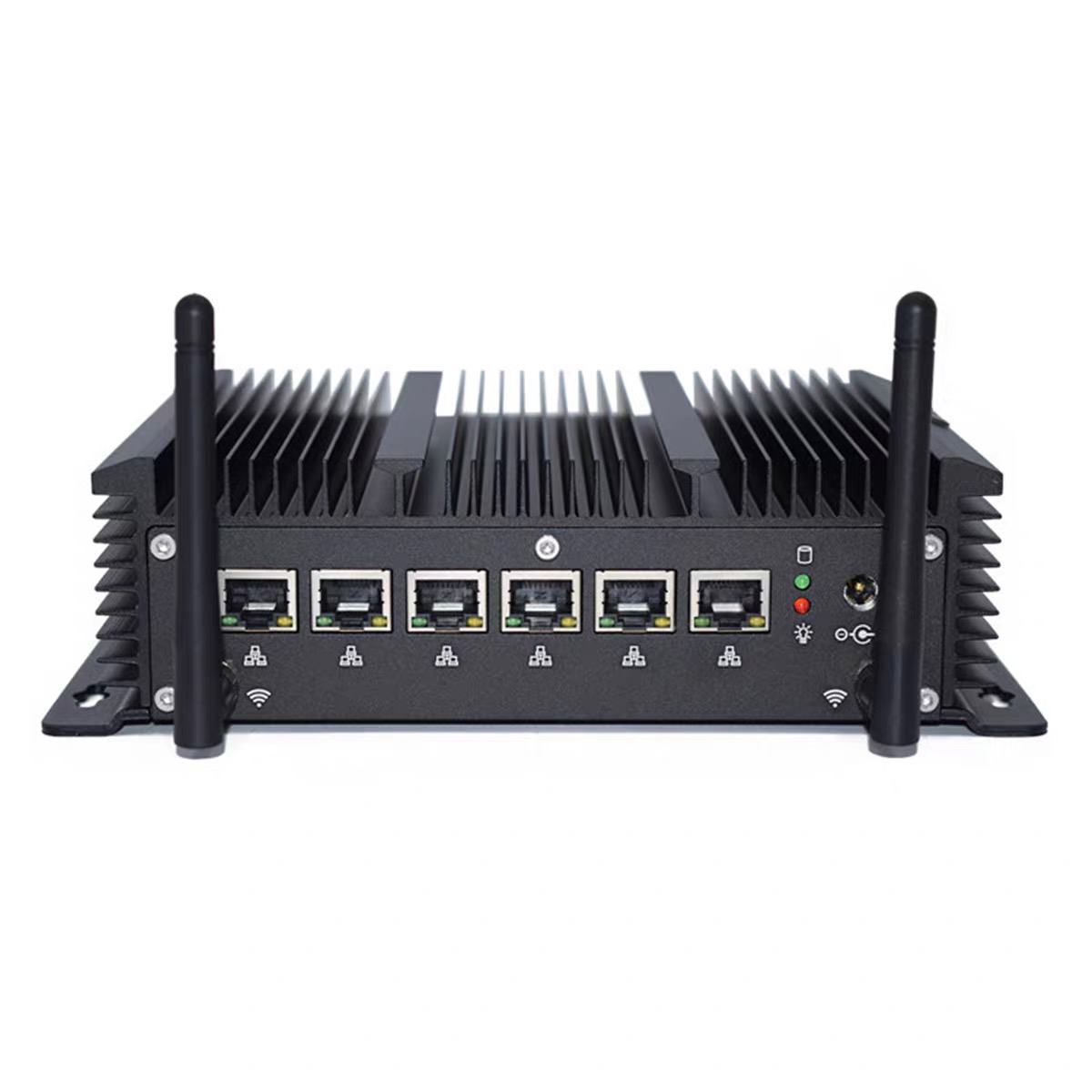 Industrial Fanless Mini PC Intel Core i5 8265U i3 6157U 6 Lans Firewall ...